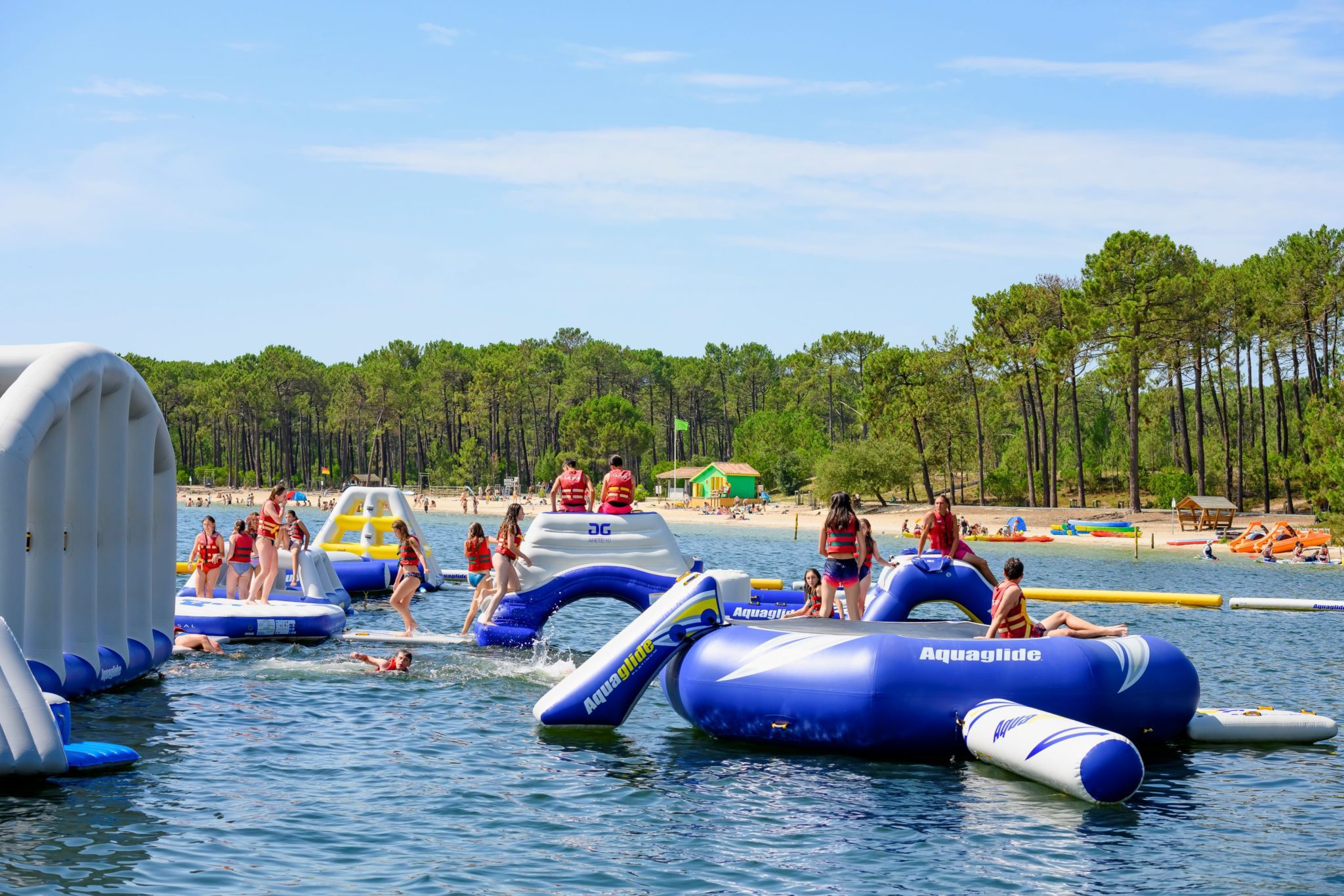 L'été au camping La Dune Bleue à Carcans
